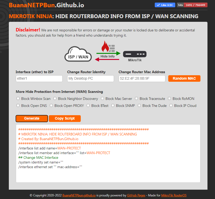Mikrotik Ninja: Hide Routerboard Info From ISP / WAN Scanning ...