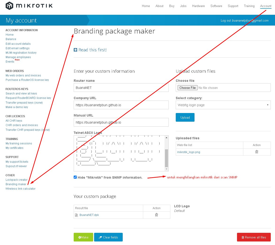 GitHub - buananetpbun/Branding-Maker_Mikrotik: Branding Maker Mikrotik RouterOS