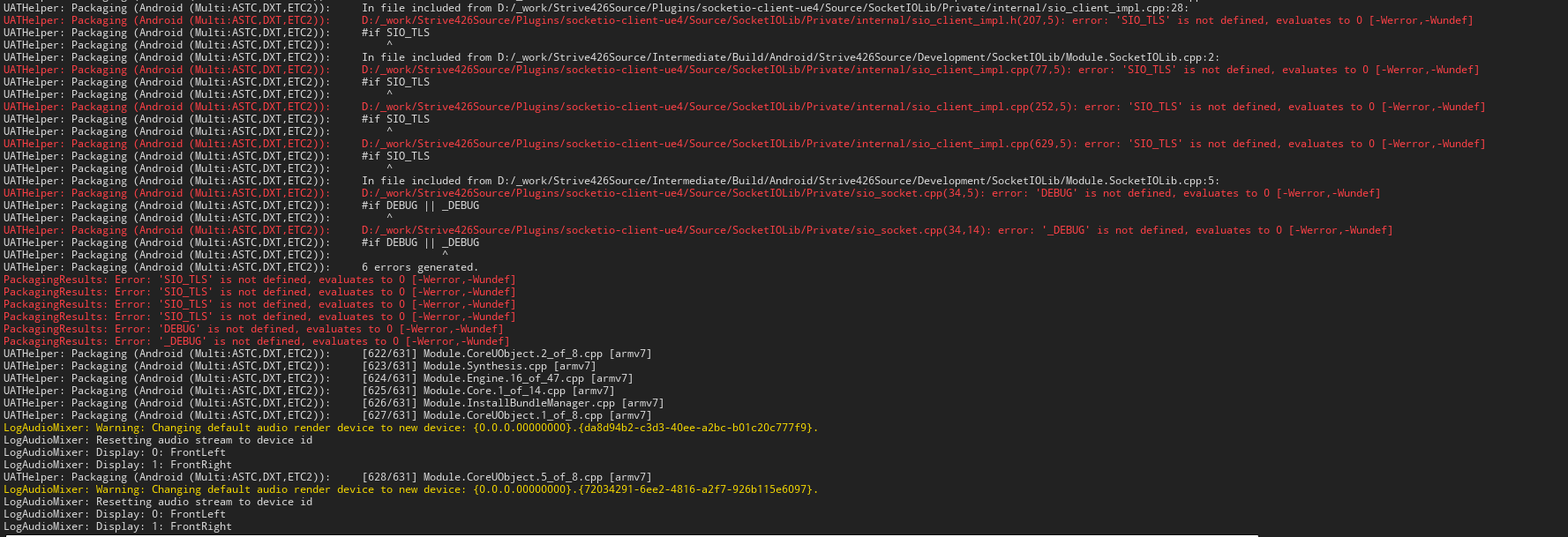 Error while packaging UE4.26.2 · Issue #284 · getnamo/SocketIOClient-Unreal · GitHub