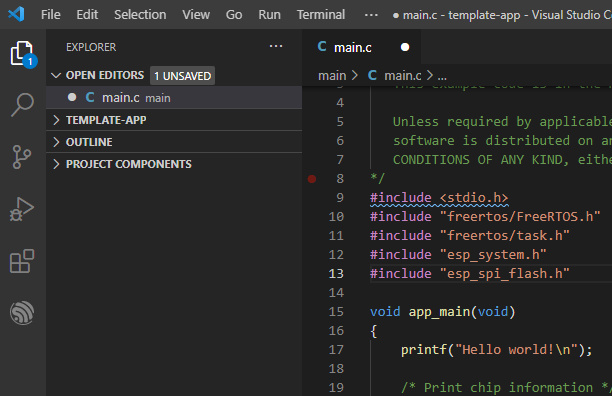 [Bug Report]: Cant format code when file is within a esp-idf-extension ...