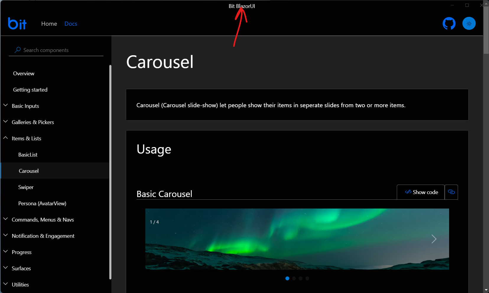 Hybriddesktop `bit Blazorui` Demo Should Show Page Title On Its Titlebar · Issue 4547 