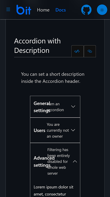 Components section of `Bit BlazorUI` demo should have no padding on small screens · Issue #4804 ...