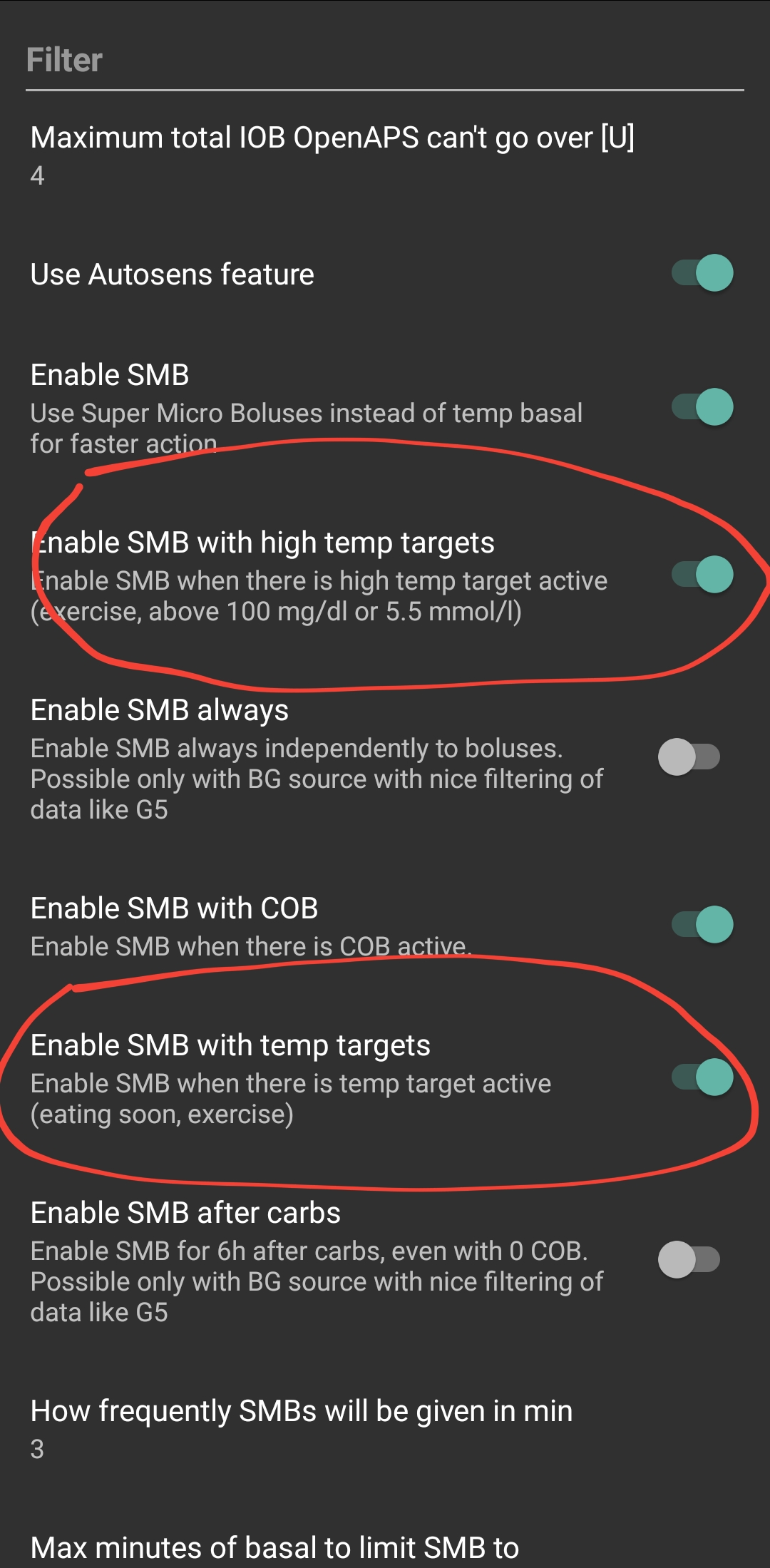 SMB with high temp targets but working · Issue #391 · nightscout/AndroidAPS · GitHub