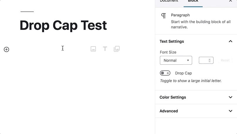 Drop Cap Toggle Causes Cursor Position Jump In Safari · Issue 11729 · Wordpressgutenberg · Github 