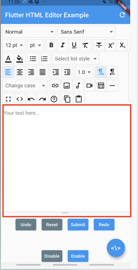 [BUG] Full screen the editor window · Issue #164 · tneotia/html-editor-enhanced · GitHub