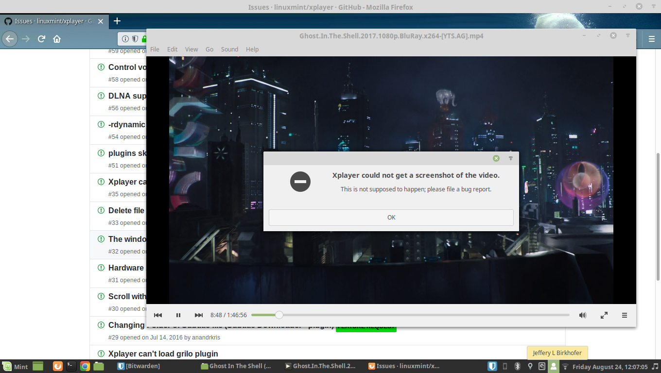 Xplayer isn't taking screen shots. · Issue #112 · linuxmint/xplayer ...