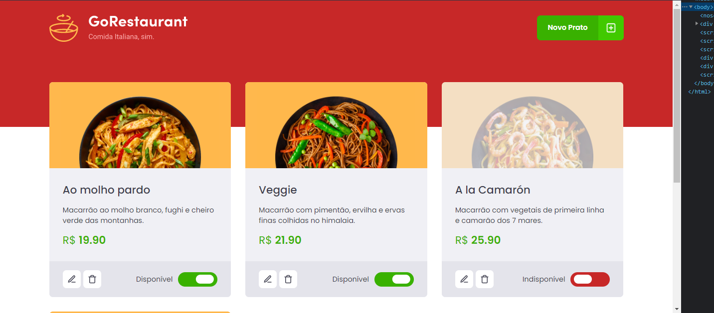 GitHub - fabianomarcos/GoRestaurantWeb: 9º Desafio Bootcamp GoStack Rocketseat