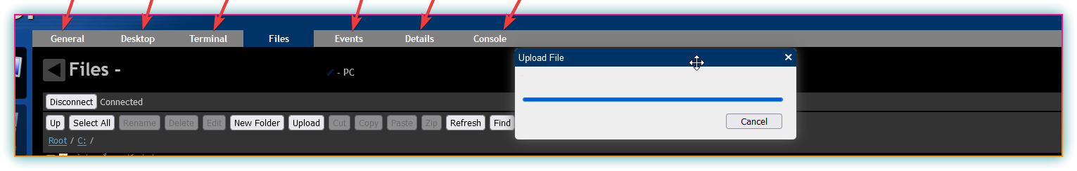 Go To Tabs Desktopterminal When Uploading · Issue 4873 · Ylianstmeshcentral · Github