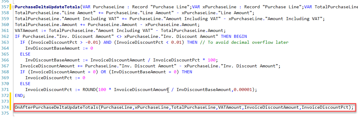 [Event Request] Codeunit 57 Document Totals: PurchaseDeltaUpdateTotals · Issue #4928 · microsoft ...