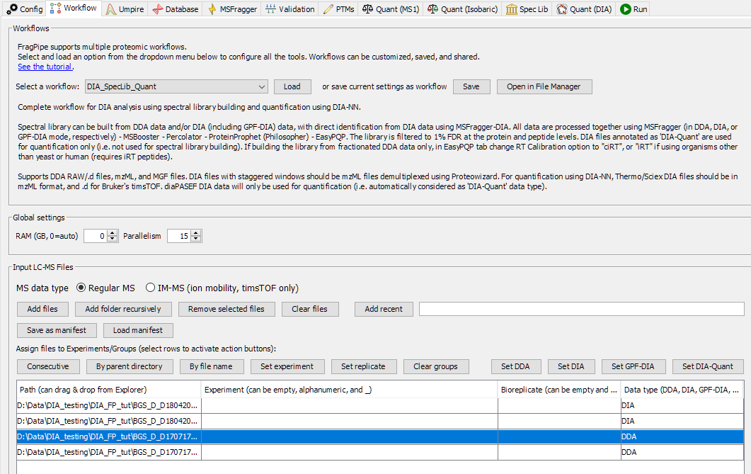 Error and questions with DIA tutorial · Issue #614 · Nesvilab/FragPipe · GitHub