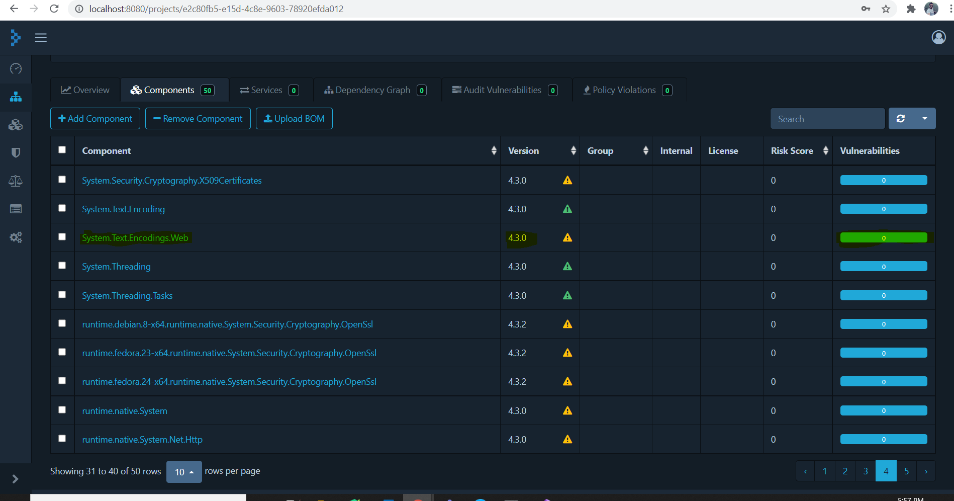 Dependency Track: 0 vulnerabilities for .Net applications · Issue #1142 · DependencyTrack ...