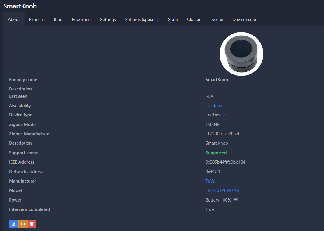 TS004F - SmartKnob Payload - ERS-10TZBVK-AA · Koenkk zigbee2mqtt ...