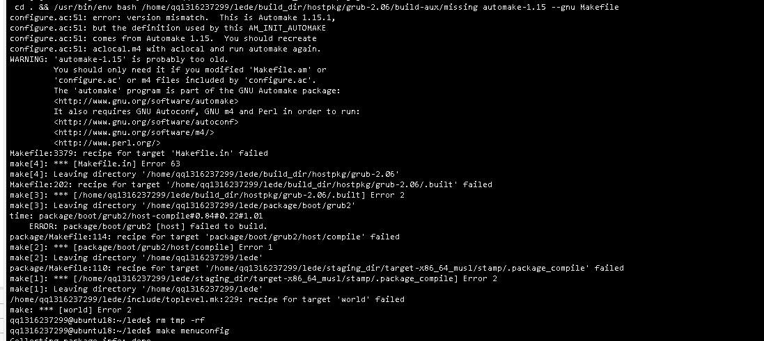 今日更新了源码编译失败 · Issue #423 · kenzok8/openwrt-packages · GitHub