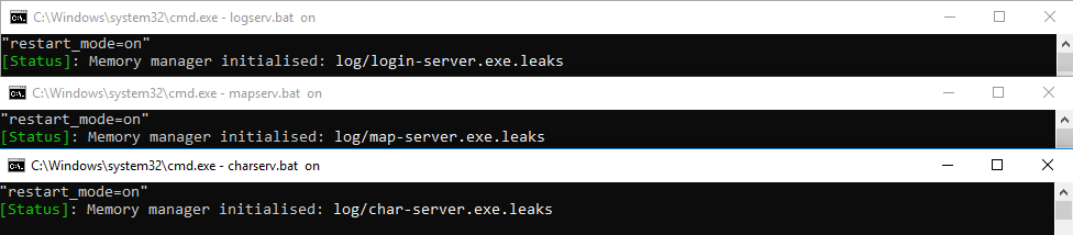 Unable to initialize the serv.bat/run rAthena. · Issue #3461 · rathena ...