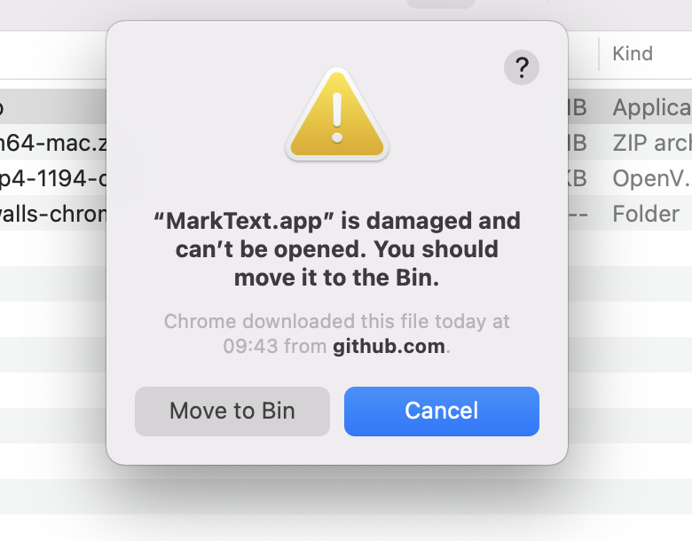 macOS M1 chip install fail · Issue #3180 · marktext/marktext · GitHub