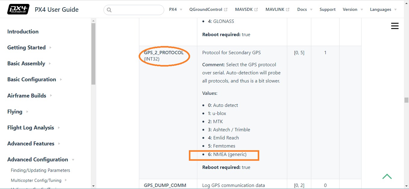 NMEA Protocol listing under GPSx_protocol PX4 v1.13.3 · Issue #21397 · PX4/PX4-Autopilot · GitHub