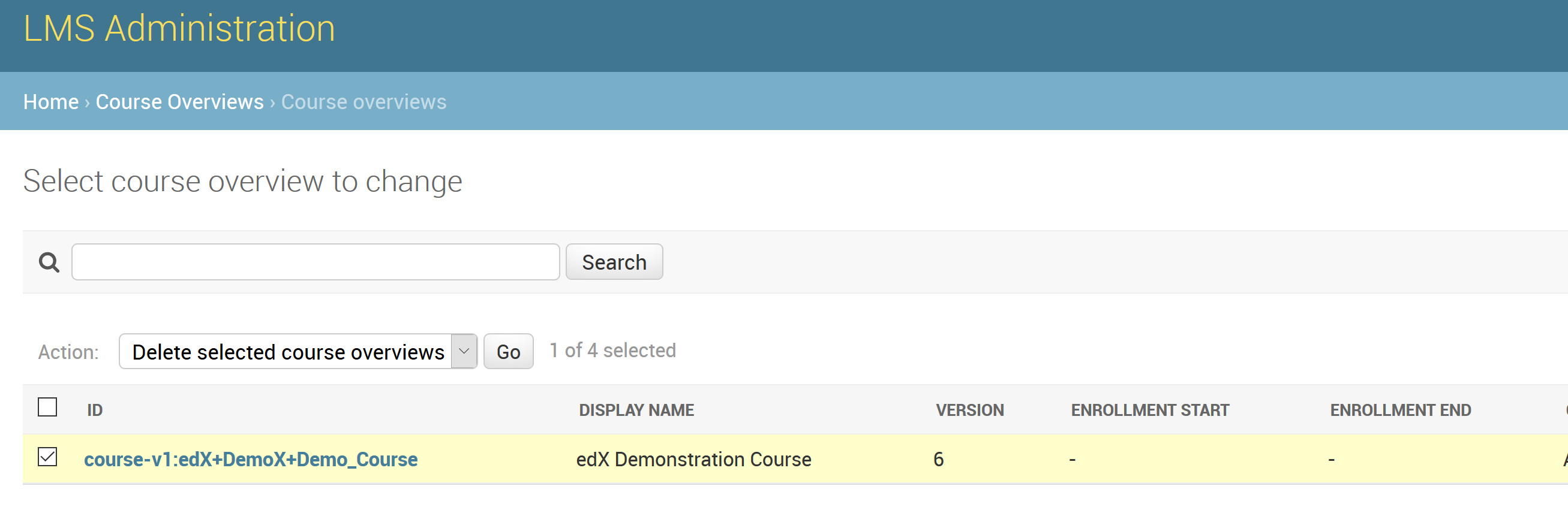 How to delete existing course · Issue #67 · overhangio/tutor · GitHub