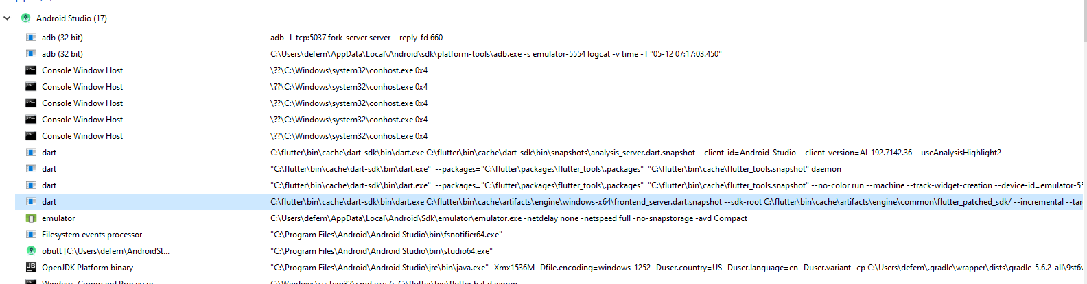 frontend_server process is consuming a lot of memory after Flutter 1.17 upgrade · Issue #41862 ...