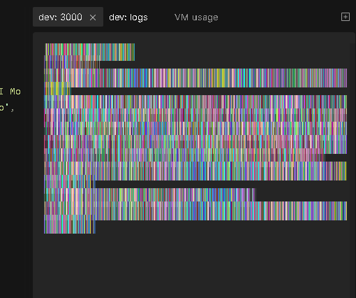Rainbow terminal · Issue #7581 · codesandbox/codesandbox-client · GitHub