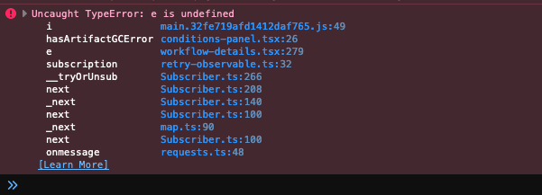 Blank workflow info page once submitted through the UI · Issue #9371 · argoproj/argo-workflows ...