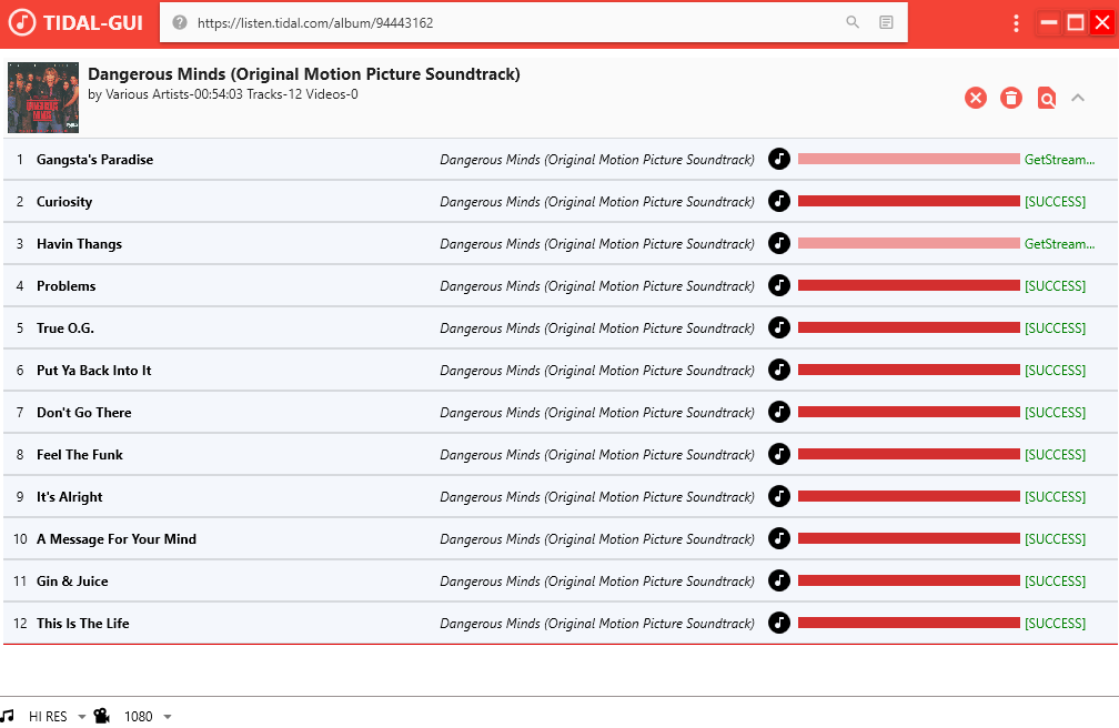 [BUG] (Get Stream Err!) Some songs don't download in Tidal GUI, but ...