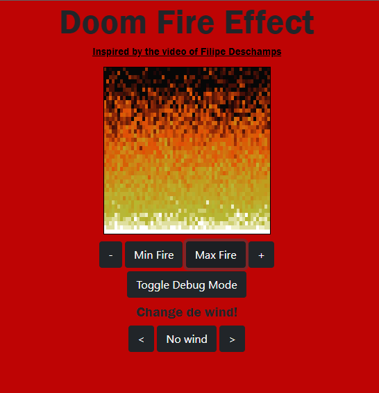 GitHub - JhonatanJSilva/doom-fire-effect: doom fire effect