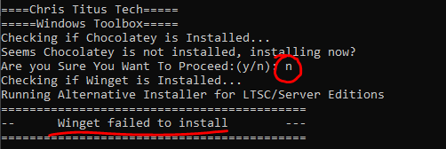 Installing WinGet does not work on Windows Server 2022 20348.1850 · Issue #903 · ChrisTitusTech ...