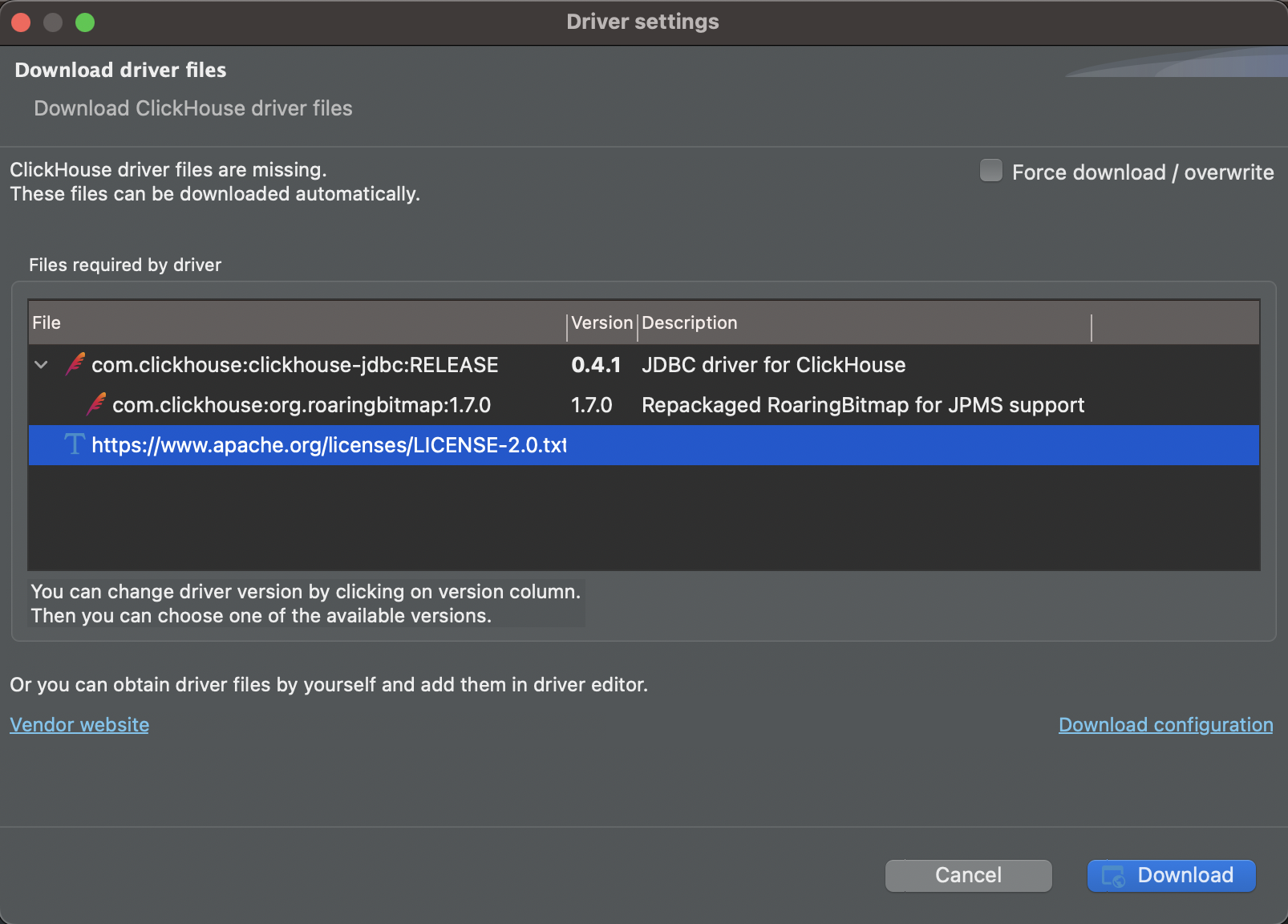 Support artifact classifier when downloading driver files from Maven · Issue #19222 · dbeaver ...