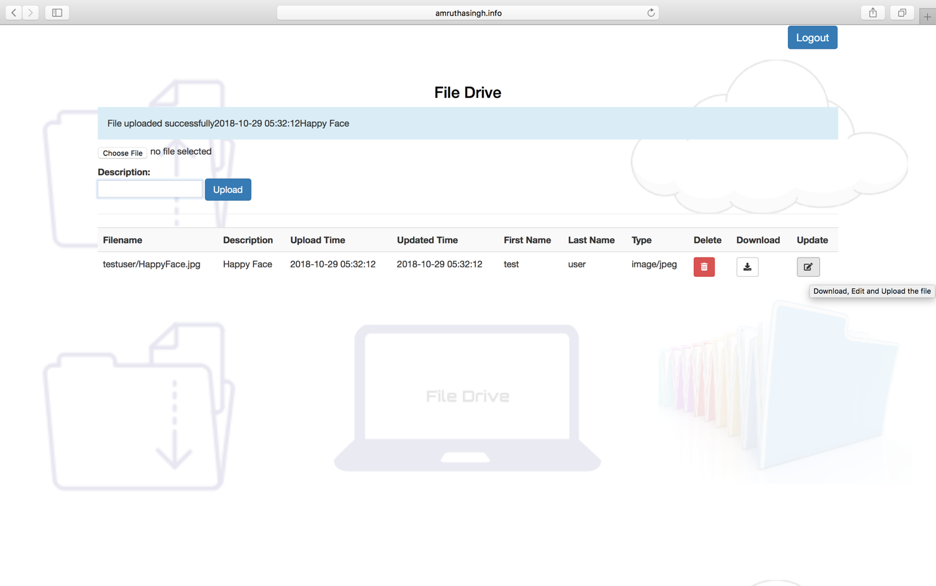 GitHub - amruthasingh/FileDrive: FileDrive is a python-based file upload and storage web ...