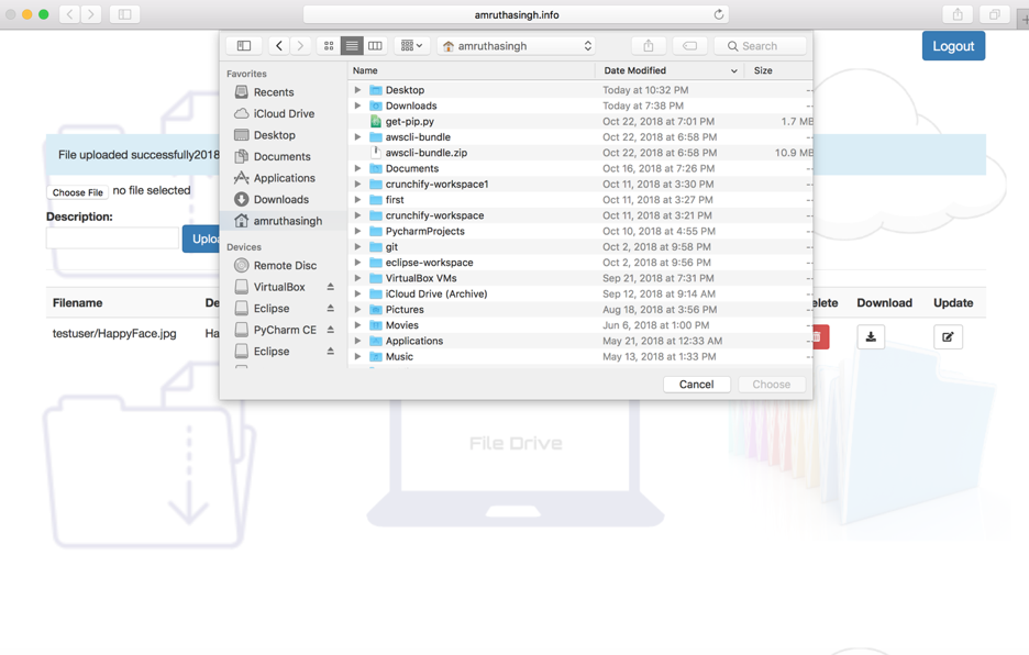 GitHub - amruthasingh/FileDrive: FileDrive is a python-based file upload and storage web ...