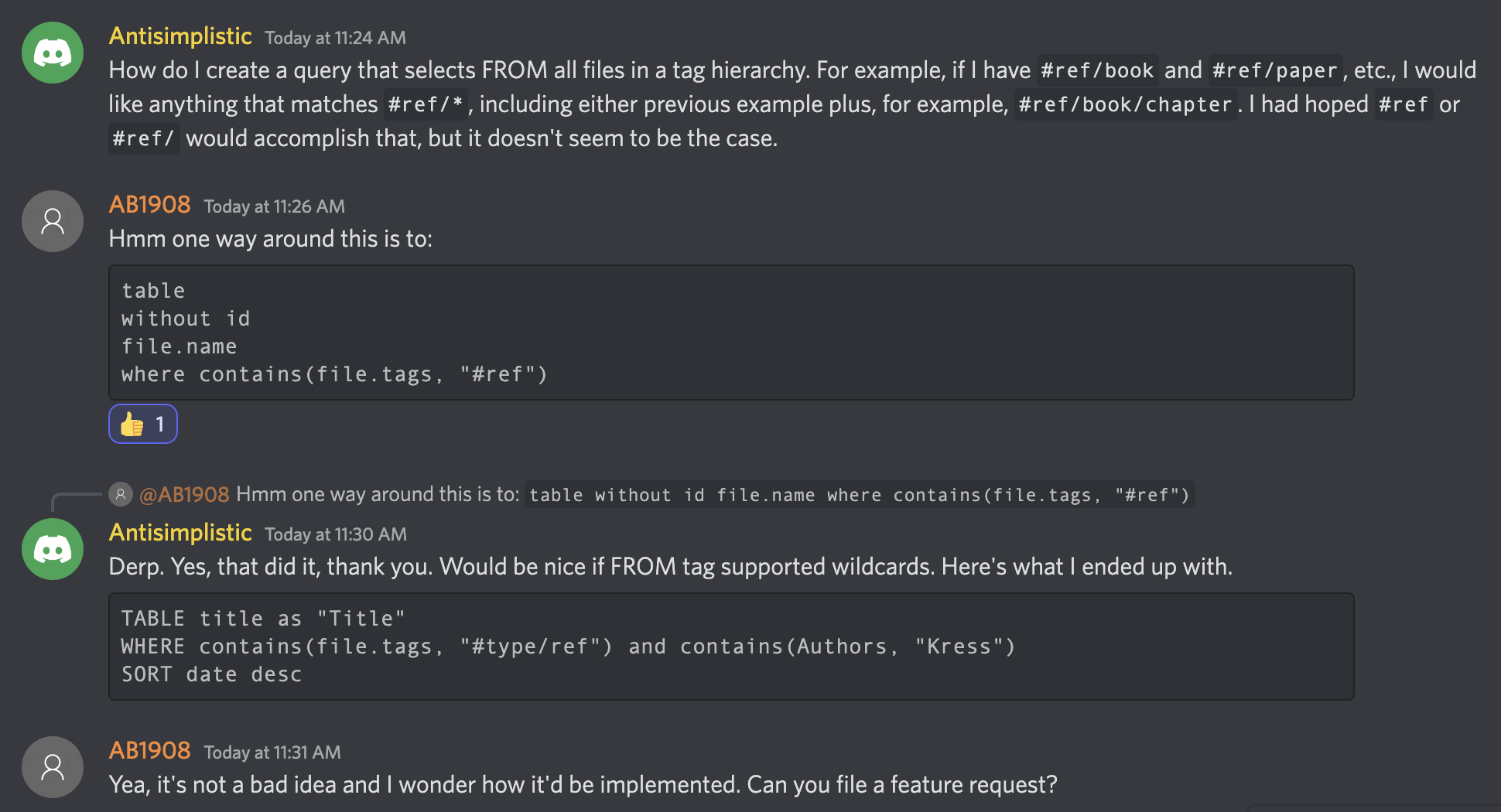 FR: support wildcards in FROM with nested tags... · Issue #1223 · blacksmithgu/obsidian-dataview ...