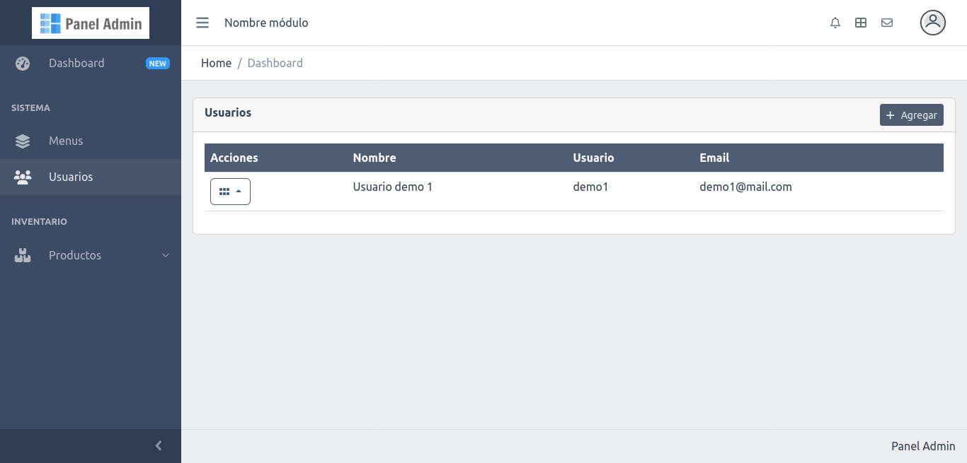 GitHub - larh1/panel_admin_vue3: Panel de Administración en Vue 3