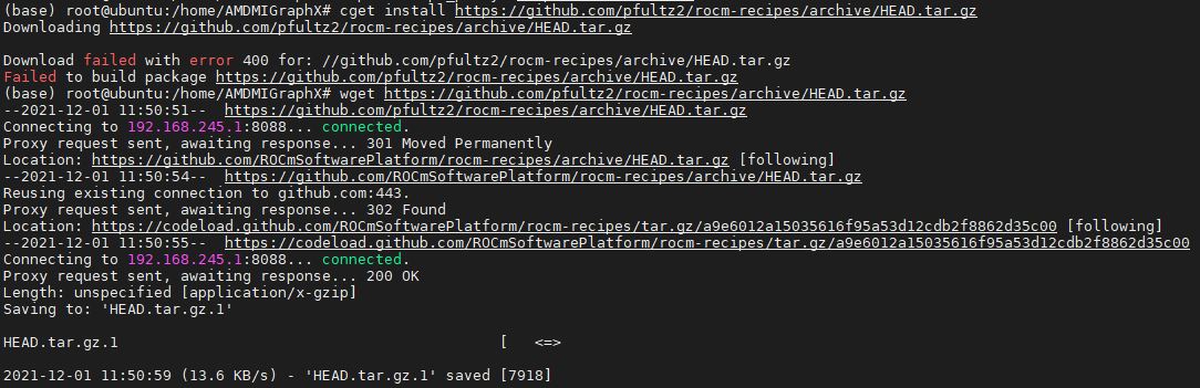 MiGraphx installation failed · Issue #1017 · ROCm/AMDMIGraphX · GitHub