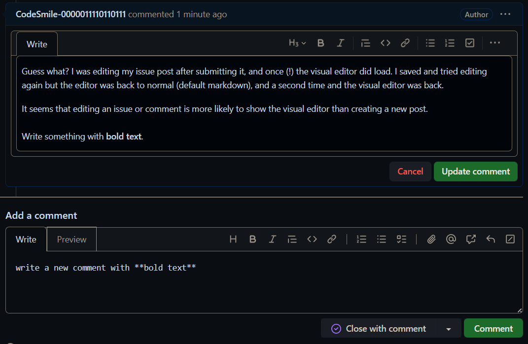 Extension Does Not Load Only Shows Markdown Editor For Issues And Wiki In Both Chrome And Firefox 
