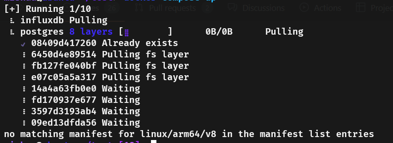 No Matching Manifest For Linux Arm64 V8 In The Manifest List Entries · Issue 1097 · Docker