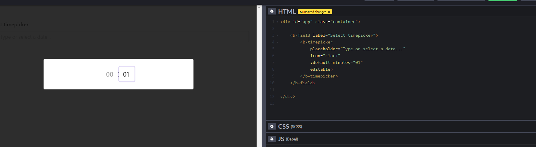 Timepicker (Initialize Hours) · Issue #1734 · buefy/buefy · GitHub