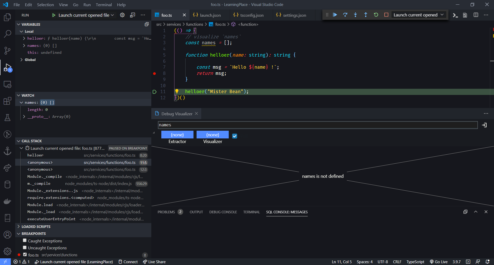 Display Outer Variables · Issue 74 · Hedietvscode Debug Visualizer · Github