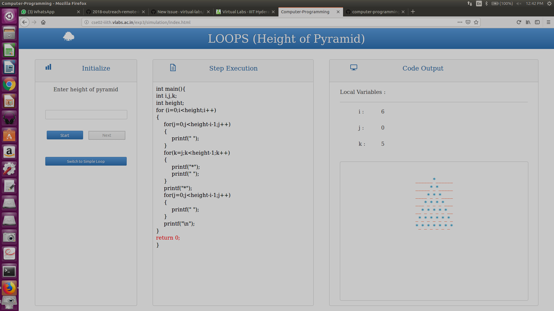 computer programming lab_advanced control flow_simulation_height of ...