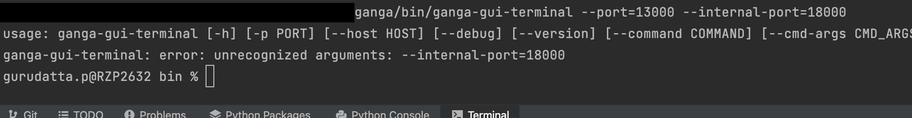 Issue adding new arguments to command · Issue #2074 · ganga-devs/ganga · GitHub
