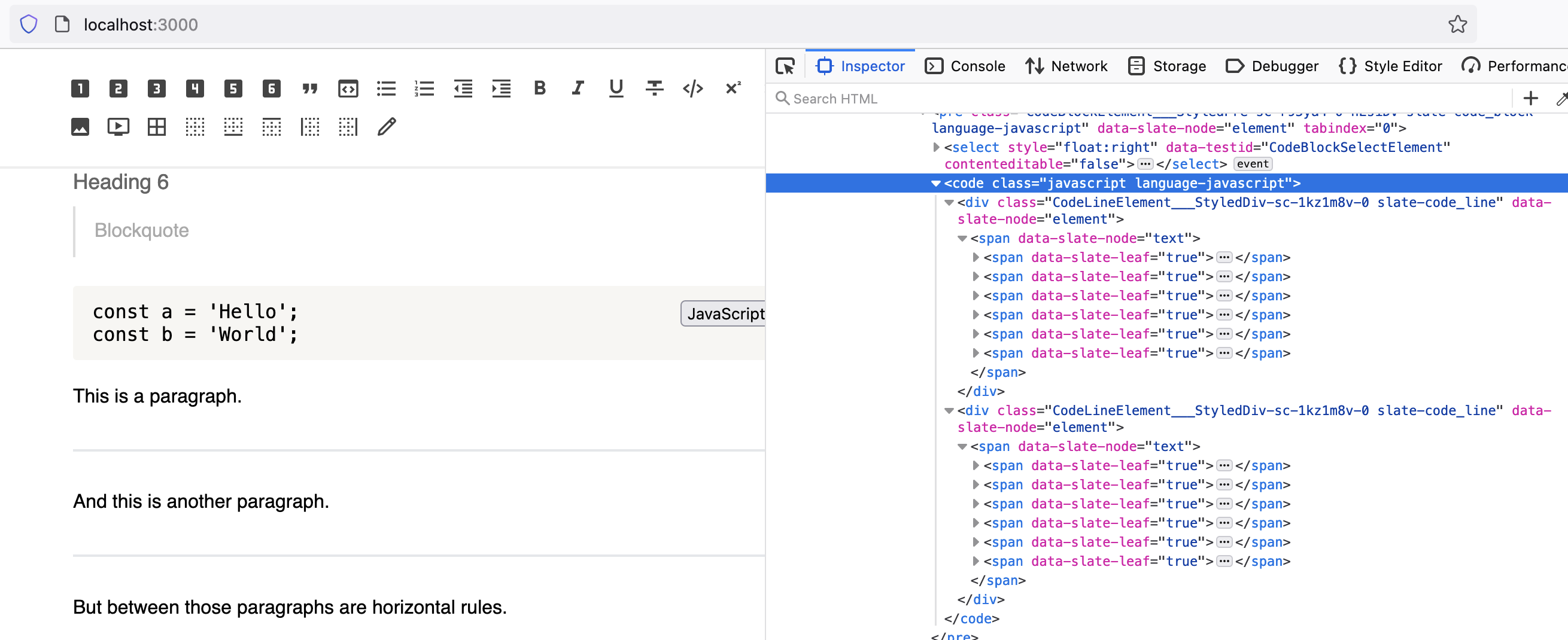 Code block renders incorrectly on Playground, causing crash · Issue #2331 · udecode/plate · GitHub