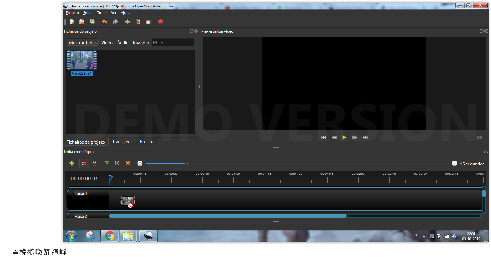 Cannot drag and drop a file from the project files into the timeline (Give your bug report a ...