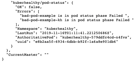 pod-status sees its own pod in status Failed · Issue #267 · kuberhealthy/kuberhealthy · GitHub