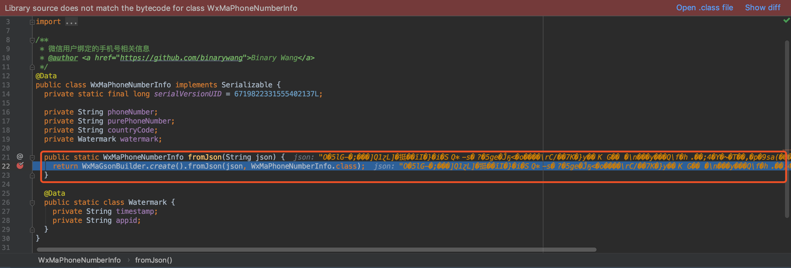 JsonSyntaxException 微信手机号码解密报错 · Issue #1260 · binarywang/WxJava · GitHub