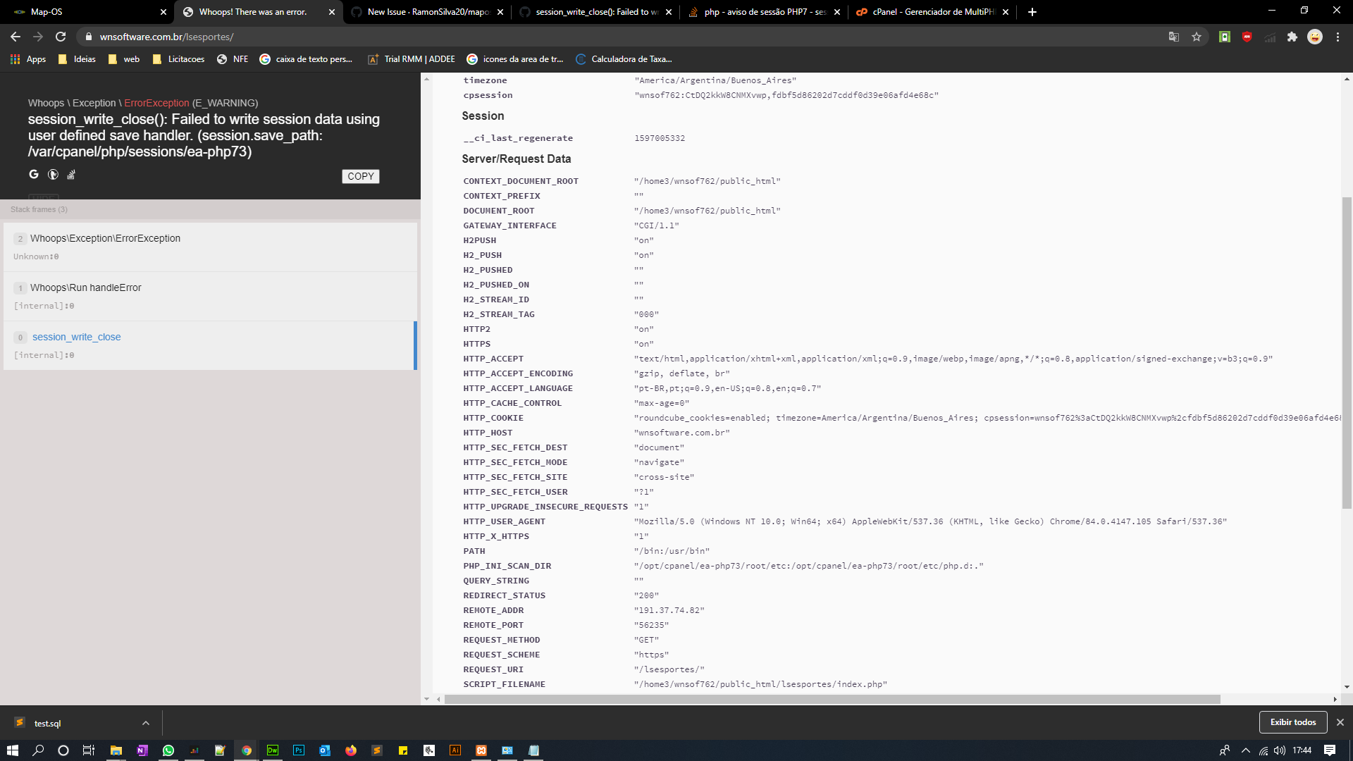 ERRO DE SESSÃO · Issue #897 · RamonSilva20/mapos · GitHub