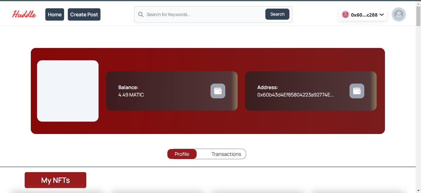 GitHub - Ghost-xDD/Huddle-Polygon: A Decentralized Image Sharing and Social Media Service like ...