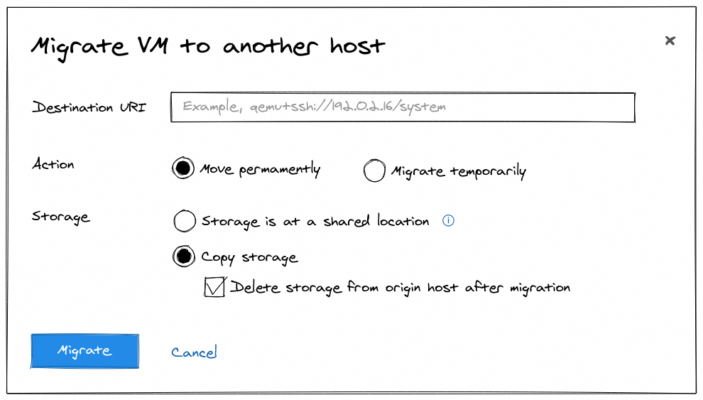 Delete storage from origin host after migration · Issue #165 · cockpit-project/cockpit-machines ...