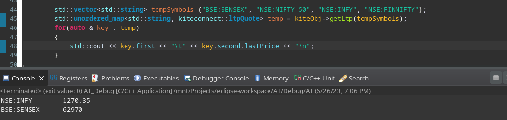 quote/ltp?i=NSE:NIFTY+50 returns empty body · Issue #61 · zerodha/cppkiteconnect · GitHub