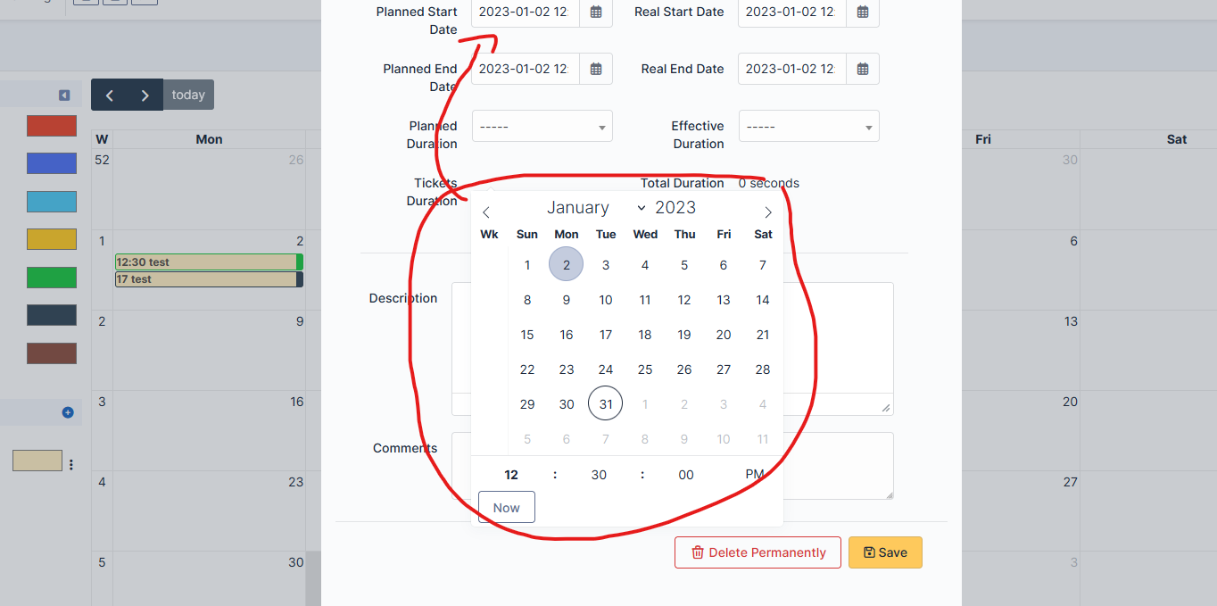 Multiple issues with planning · Issue #13943 · glpi-project/glpi · GitHub