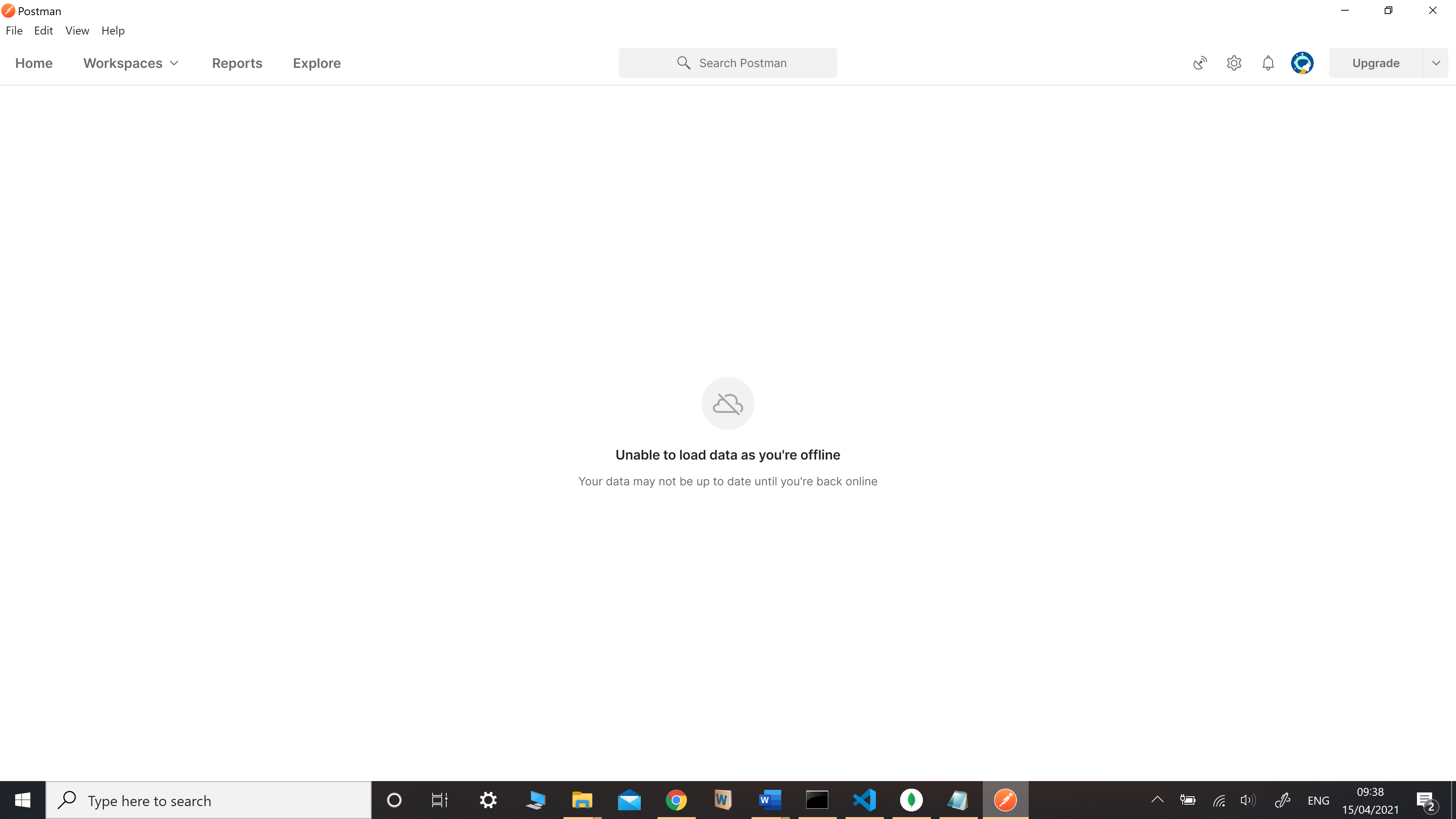 Postman Says Im Offline Though My Internet Connection Is Working · Issue 9840 · Postmanlabs 1734