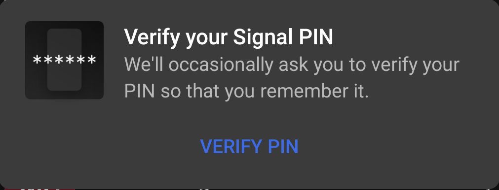 Can't re-enter alphanumeric PIN to confirm it · Issue #9650 · signalapp ...